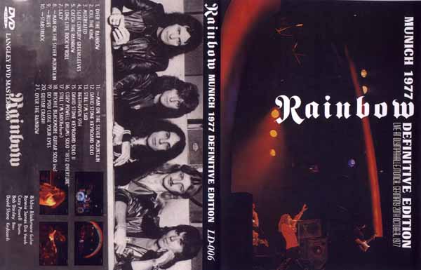 BANCA DO ROCK Rock Concert DVD: 1334 - DVD RAINBOW 1977 - BOOTLEG