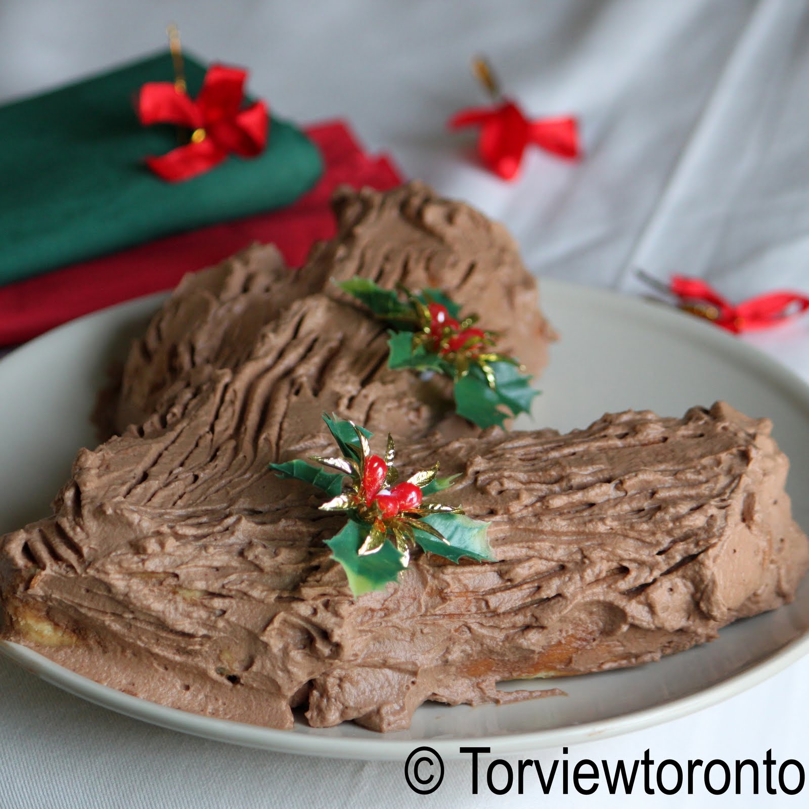 Torviewtoronto: Log cake and candy cane