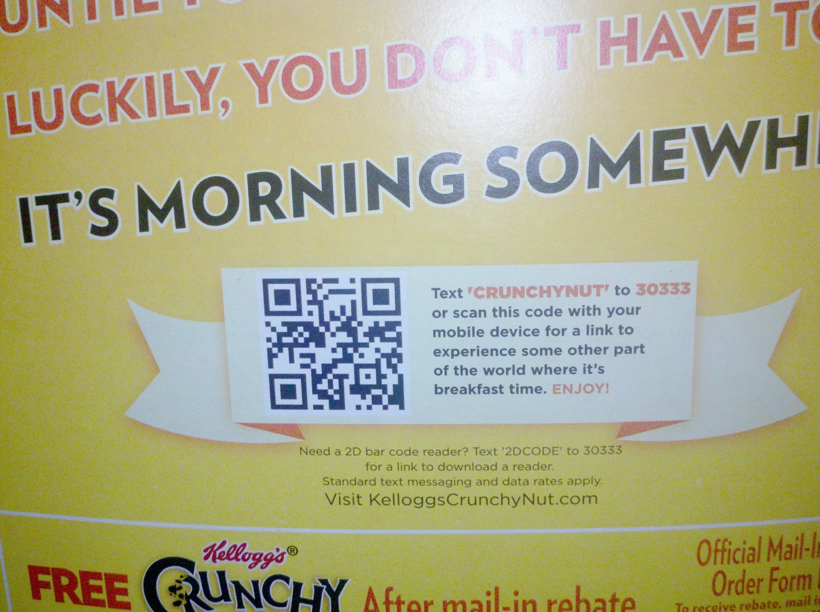 Dean Collins: Kellogs Crunchy Nut QR campaign