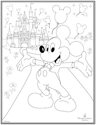 Disney Magic Kingdom Coloring Pages Sketch Coloring Page