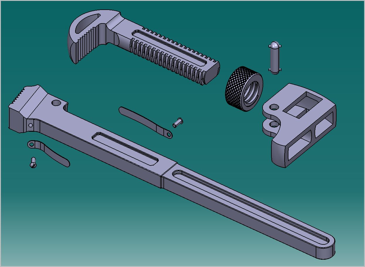 Catia e Inventor con Ciri: T. Carreras Soto - Llave Stillson