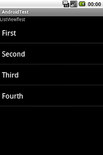 Android 奔走記: ListView を使ってみた