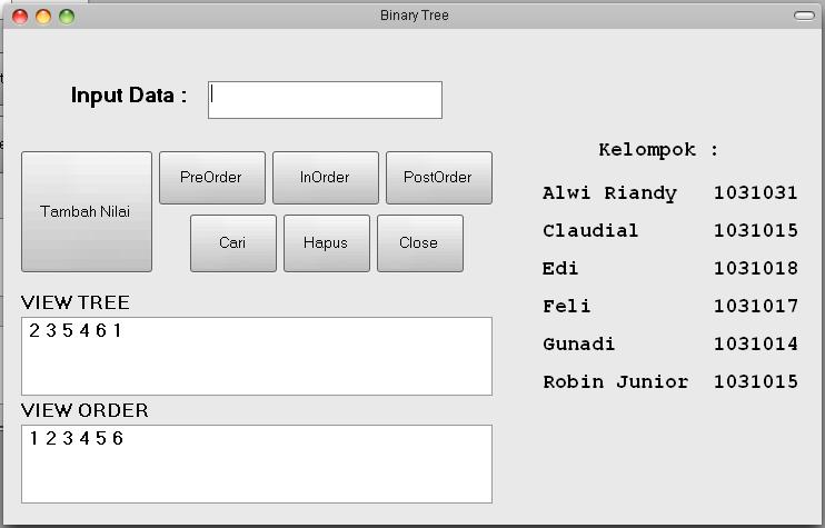 Binary Tree Struktur Data: POHON BINER ( BINARY TREE )