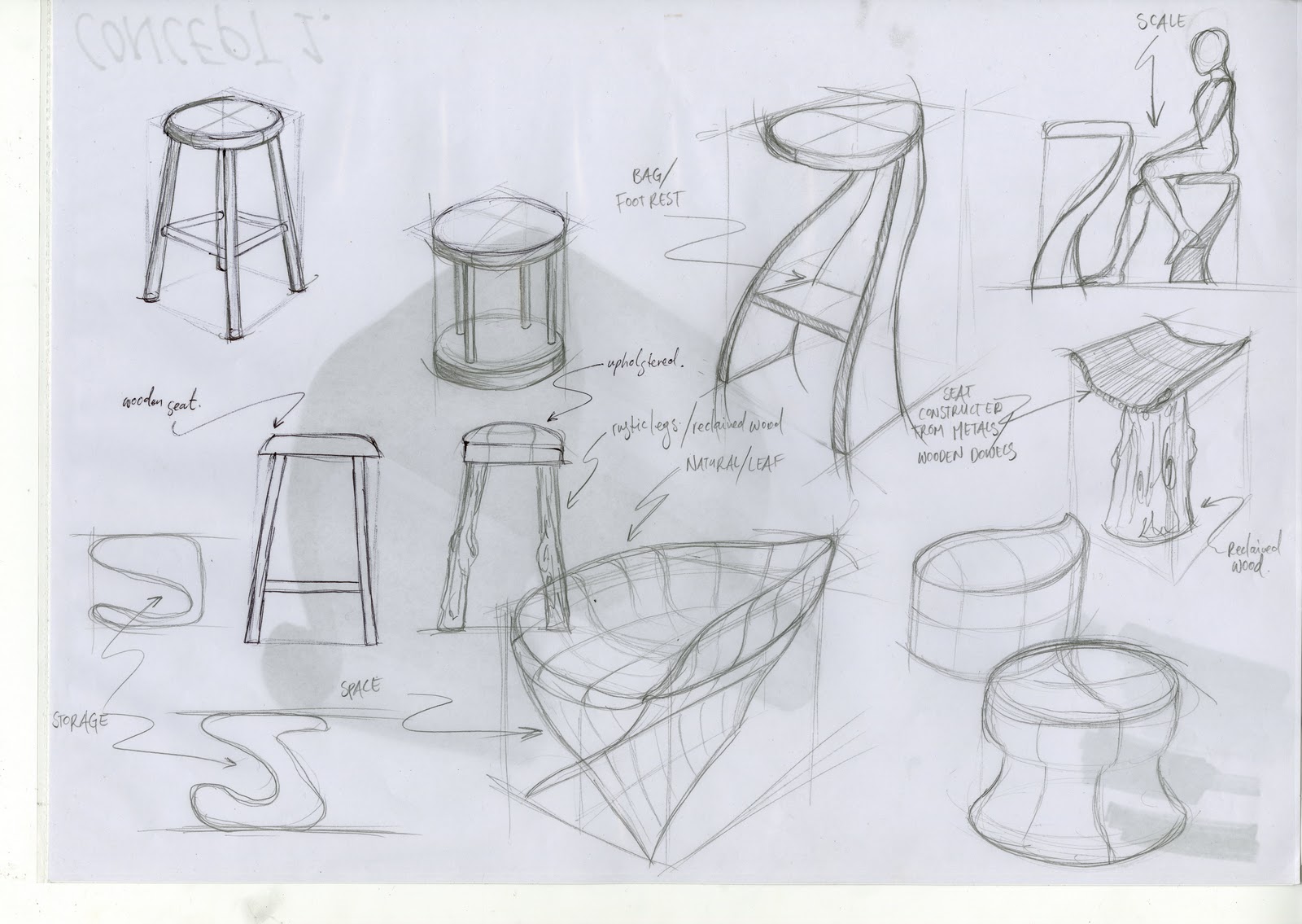 Furniture design: Ideation & Concepts