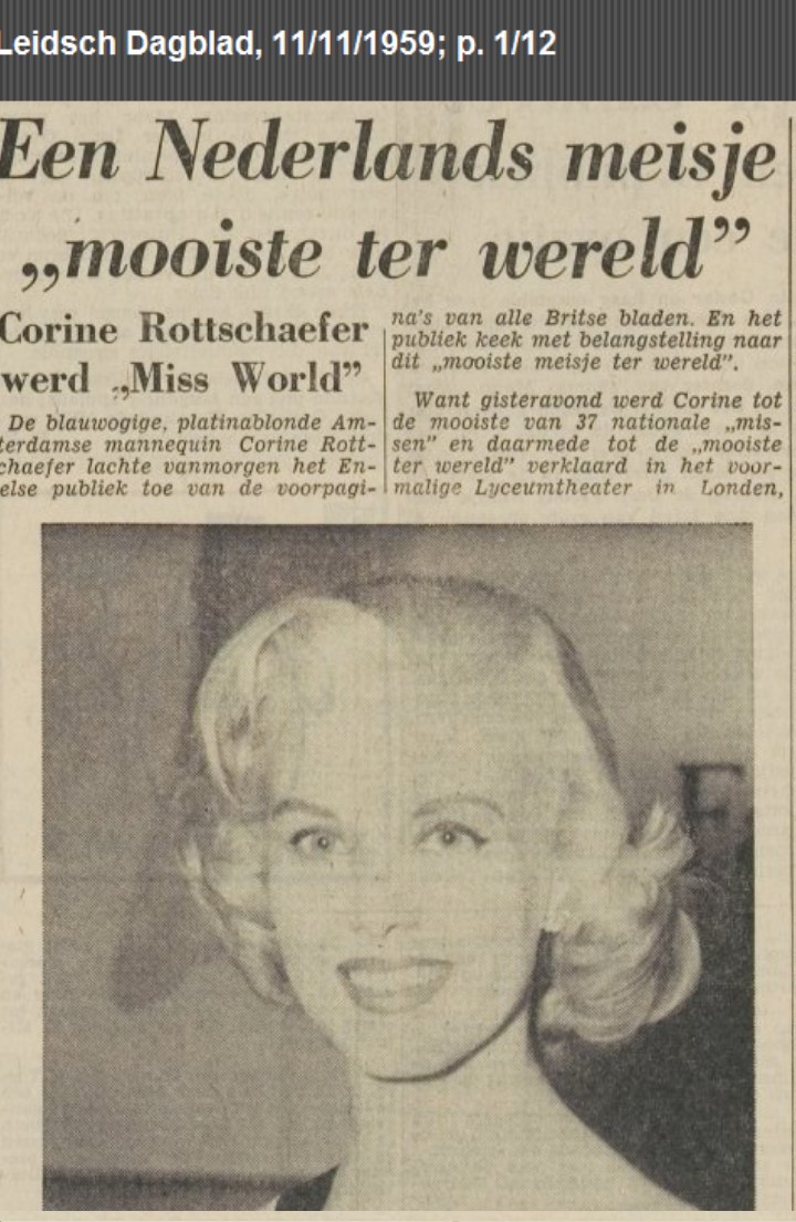 Noordwijkse Huizen: Miss Noordwijk 1959