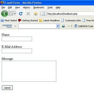 How to create E-mail form using HTML and PHP
