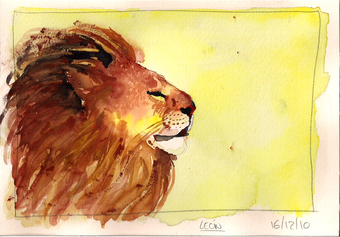 Tayete - dando pequeños pasos en el mundo del Arte: Acuarela diaria - León