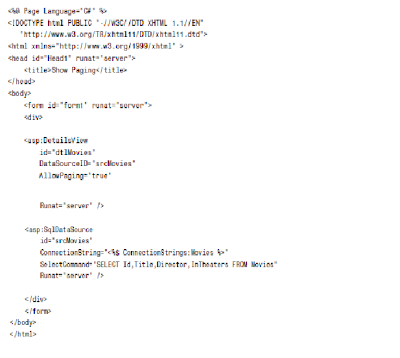 ASP.NET: Using the DetailsView and FormView Controls