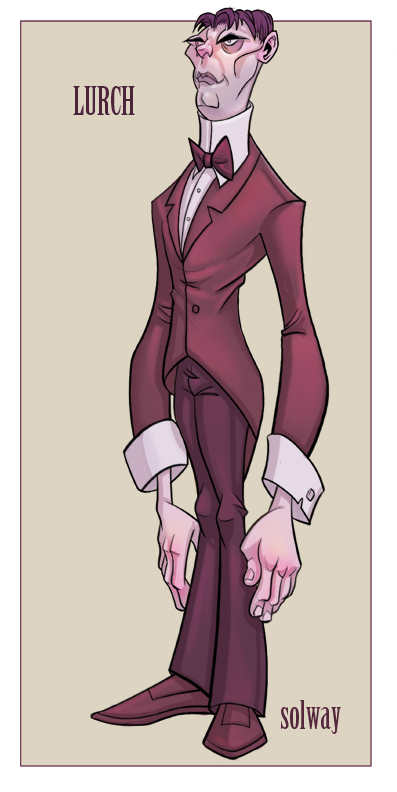 jeff solway art blog: Lurch : Addams family