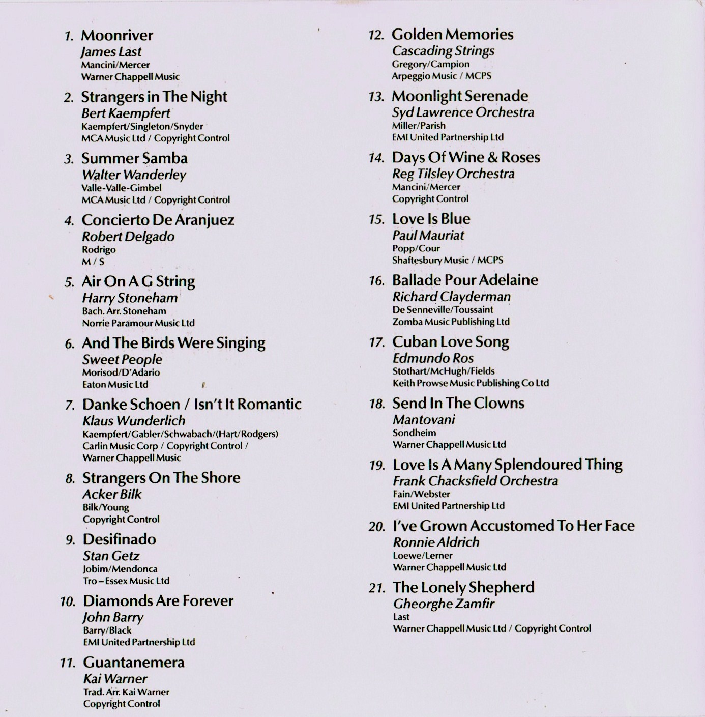 Easy Listening World : Essential Easy Listening - Various Artists [1991]