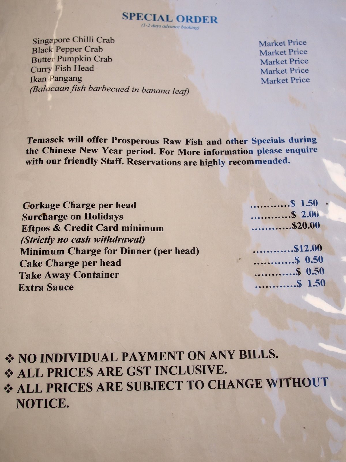 B-Kyu: Temasek ~ Singapore Malaysian Parramatta - Review & Menu