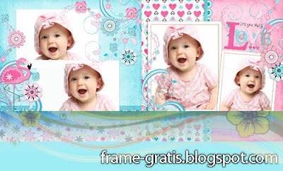 Blue & Pink Photo Frames | Free Photo Frame