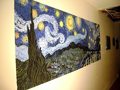 art&horses: Van Gogh Mural at Vernon Creek Gallery of Art - Completed!