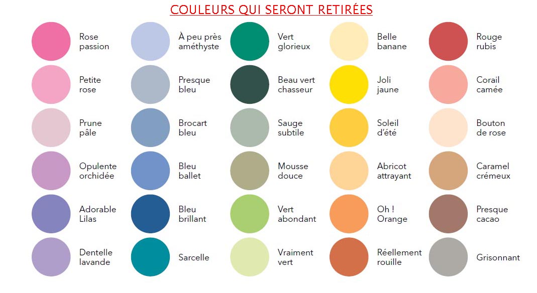 La Magie du Carton: Une nouvelle charte de couleurs