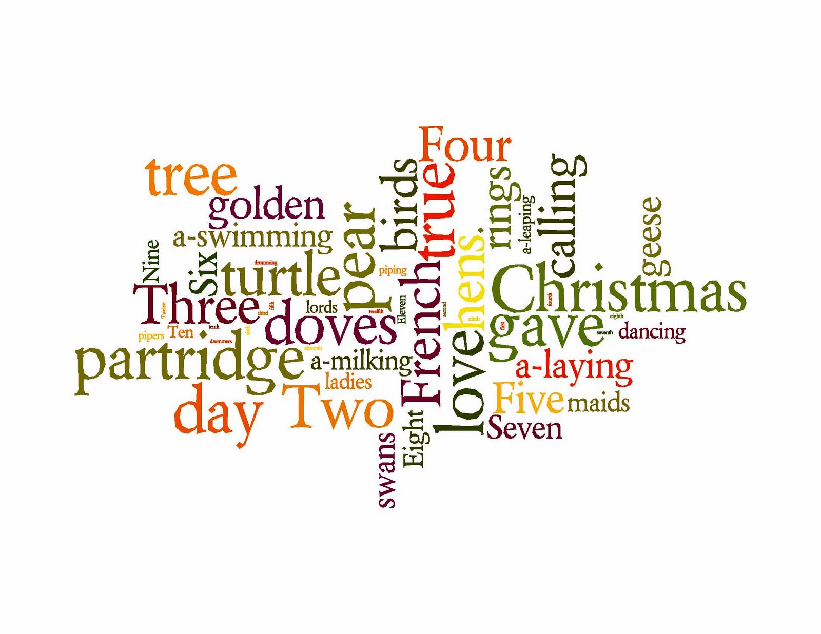 Life With Words Christmas Song Word Clouds life-with-words-christmas-song-word-clouds