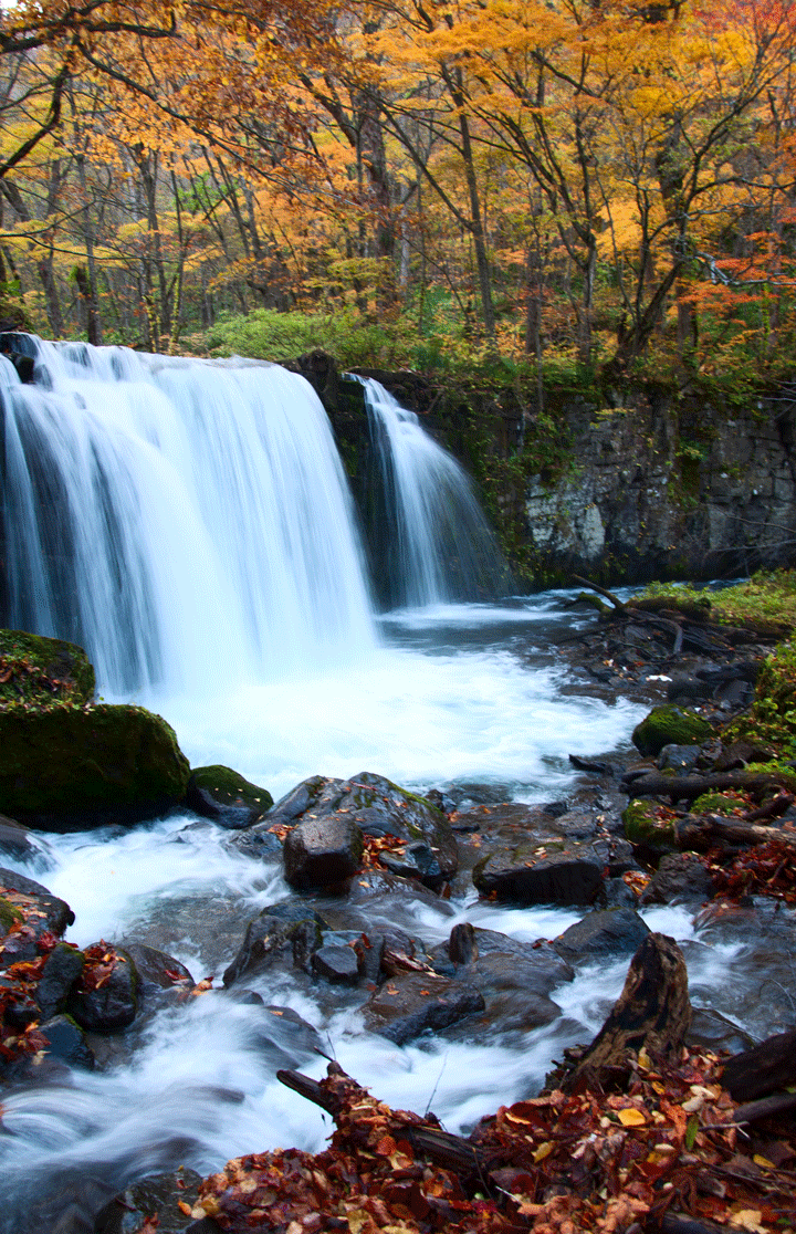 Traveling around Misawa, Japan: Oirase Gorge Waterfalls and Autumn Foliage