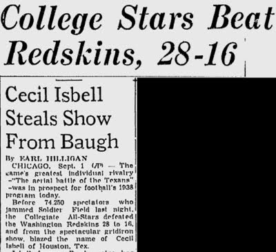 The Wearing Of the Green (and Gold): Cecil Isbell, True Blue in 1940