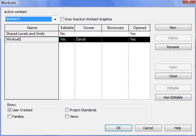 Revit Beginners: Editable Worksets and Workset Ownership