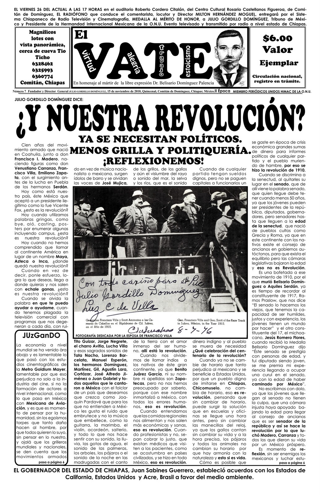 EL VATE: LEAN EL NÚMERO SIETE DE EL VATE, OJALÁ LO DISFRUTEN MUCHO.