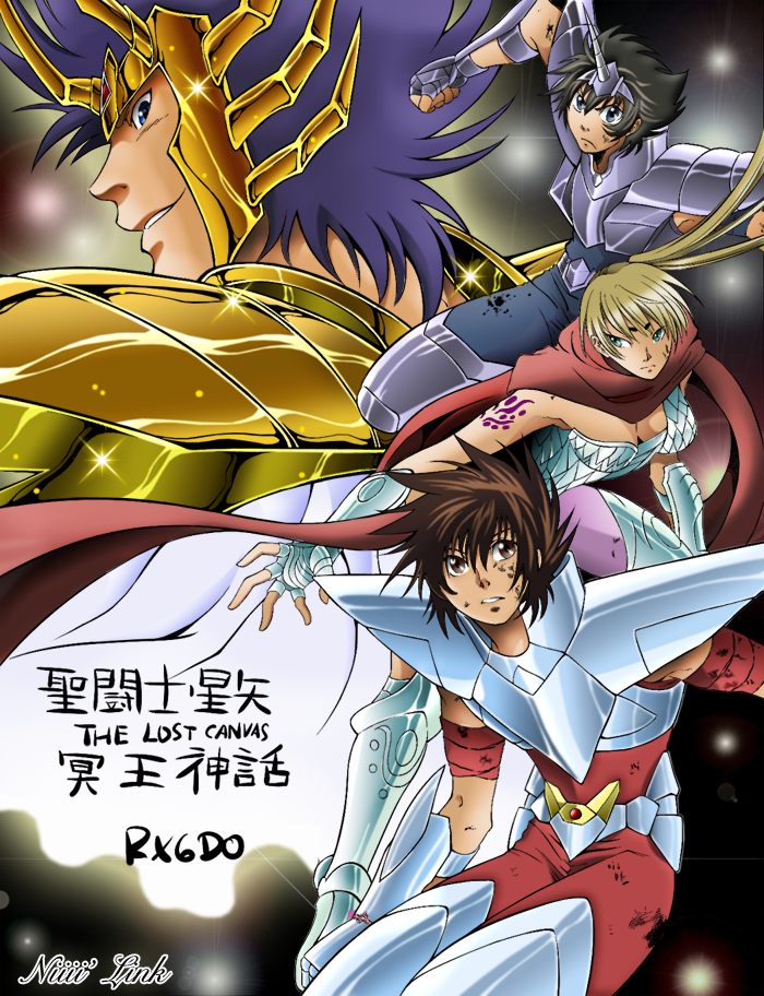 Saint Seiya Gallery: [Lost Canvas] Cancer Manigold,Pegasus Tenma,Gru ...