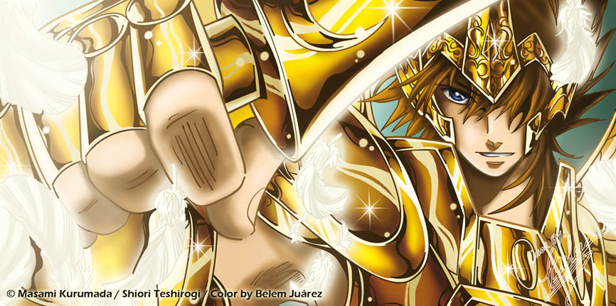Saint Seiya Gallery: [Lost Canvas] Sagittarius Sisiphus - Colored by ...