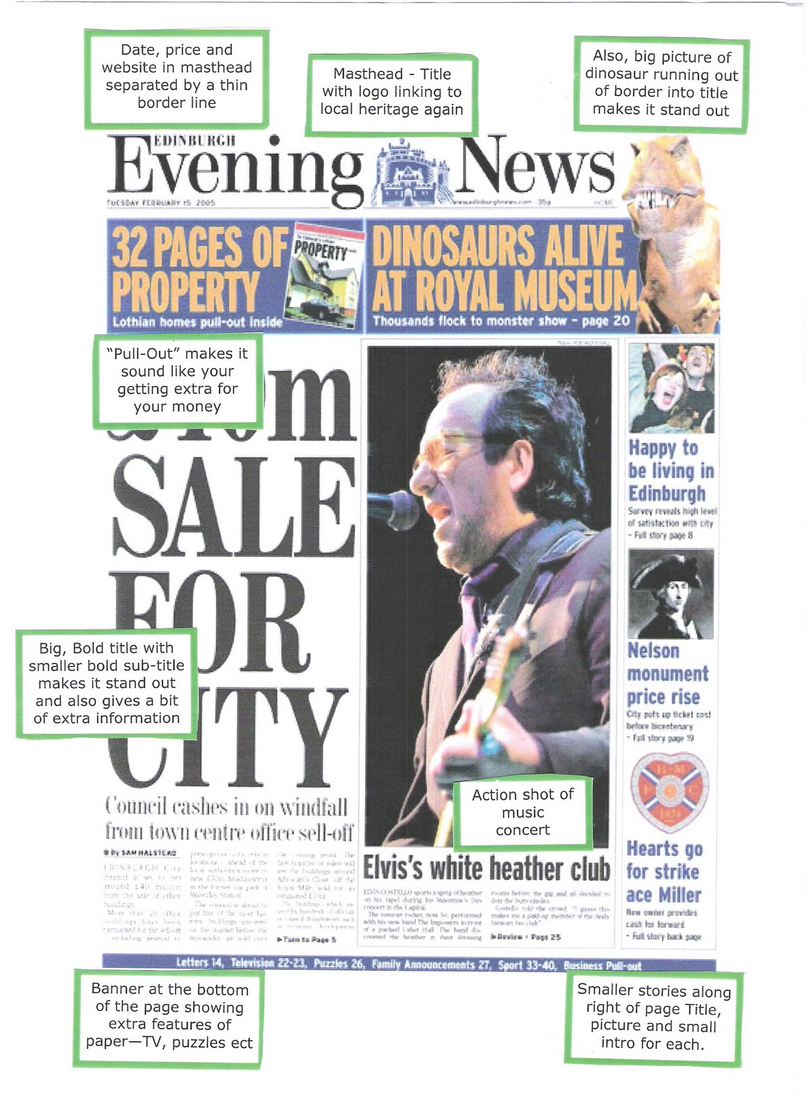 A2 Portfolio Newspaper: Newspaper Front Cover - Research