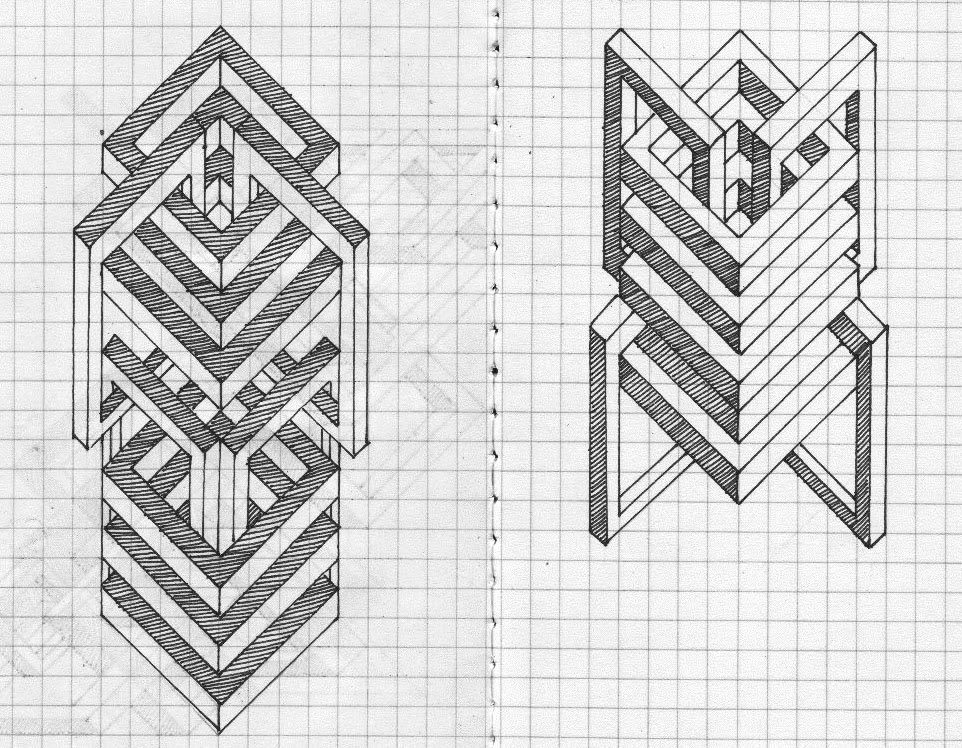 Jessica Morgan: 3 Axonometric Pairs with their opposite views