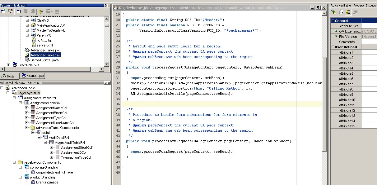 Anil S Oracle Application Framework Blog Advanced Table In Advanced Table Via View Link
