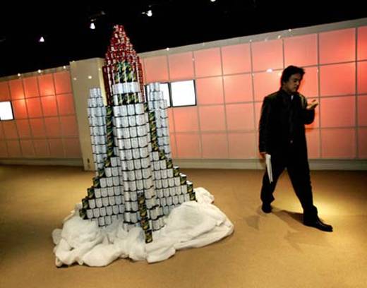 Munna Kumar: Stacked Can Art