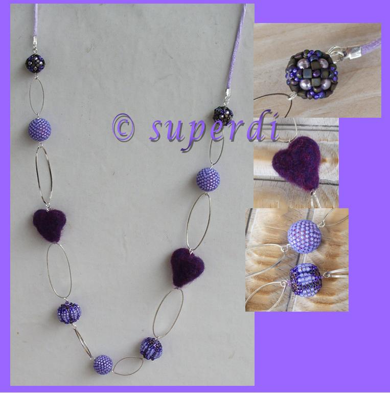 dicreaciones. La tienda: Collar Morado