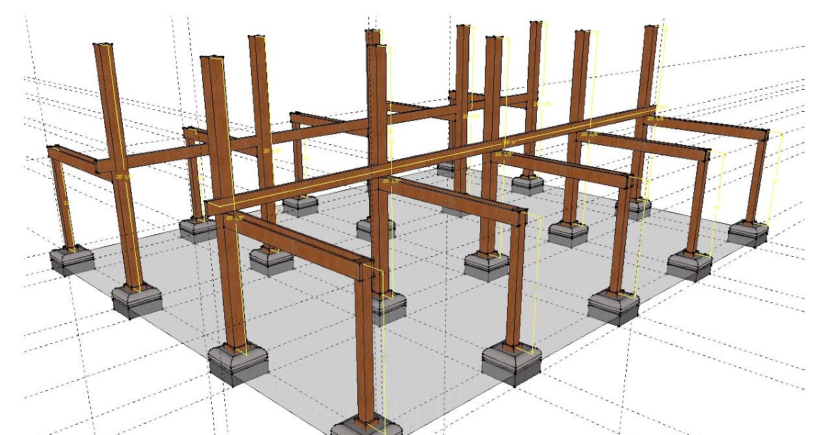 Straw Bale/Timberframe Hybrid Monitor Barn: Post Footings