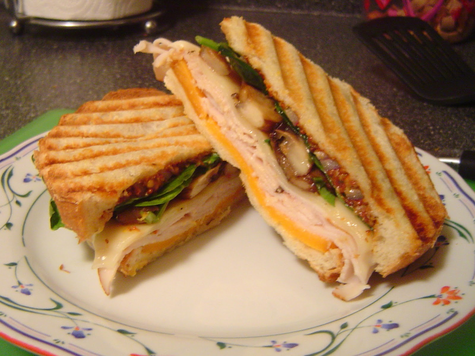 Kitten with a Whisk: Smokey Cheddar Turkey Panini