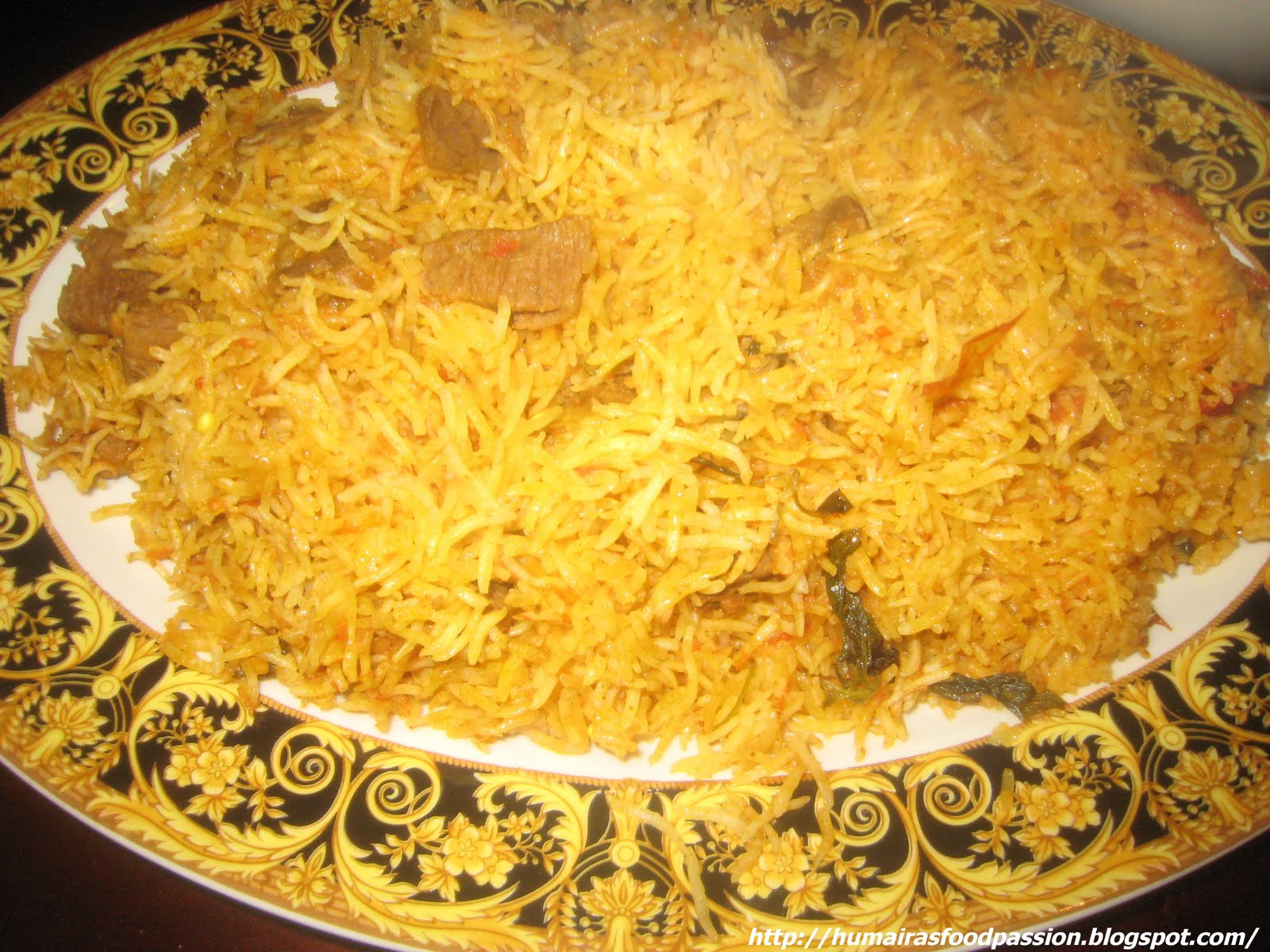 Humaira's Food Passion: Tahari (Tomato and Meat rice)