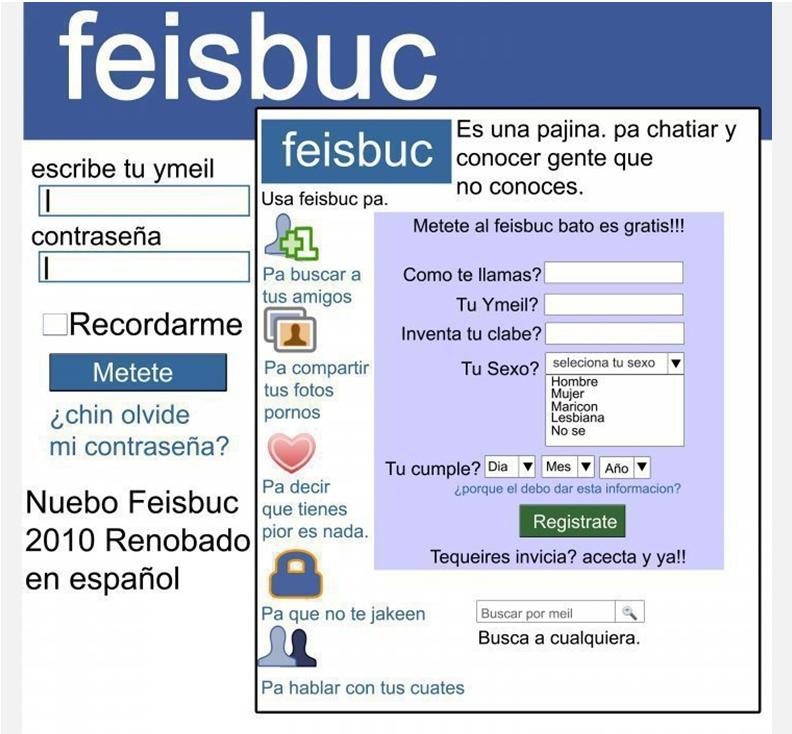 A darle web on: El Feisbuc!!!!