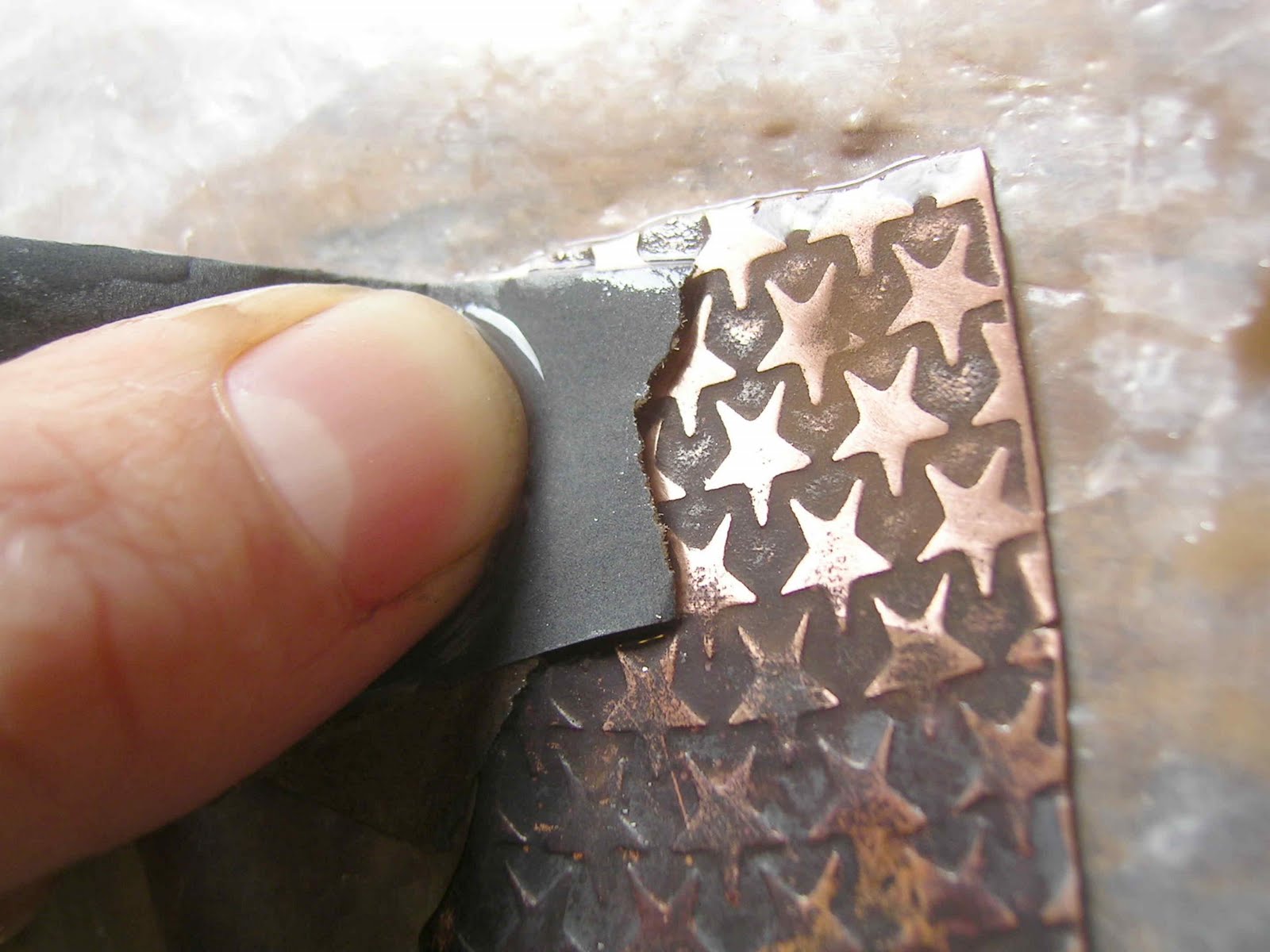 etsy metal: Low-tech' surface finishing. Polishing pieces without machines.