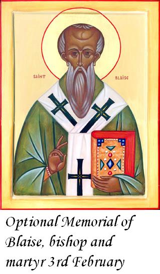 Dom Donald's Blog: Mk. 6,7-13 and Saint Blaise
