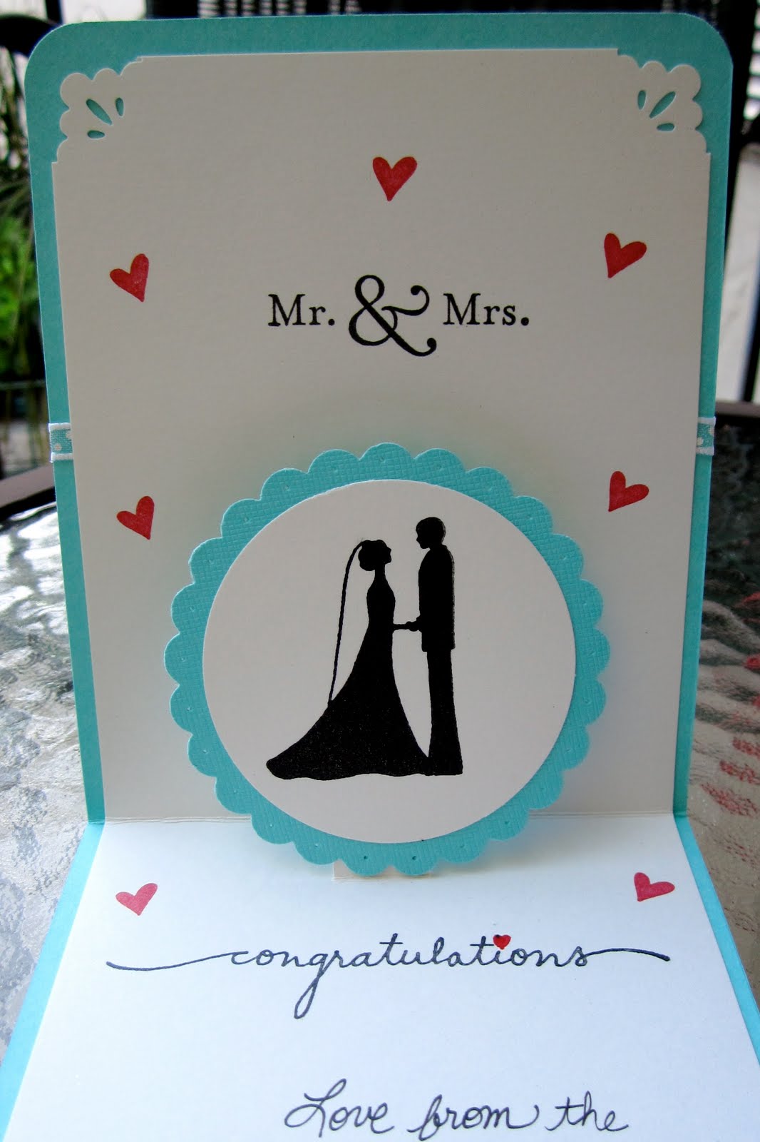 TeaDub Design: Fancy Wedding Cake Card
