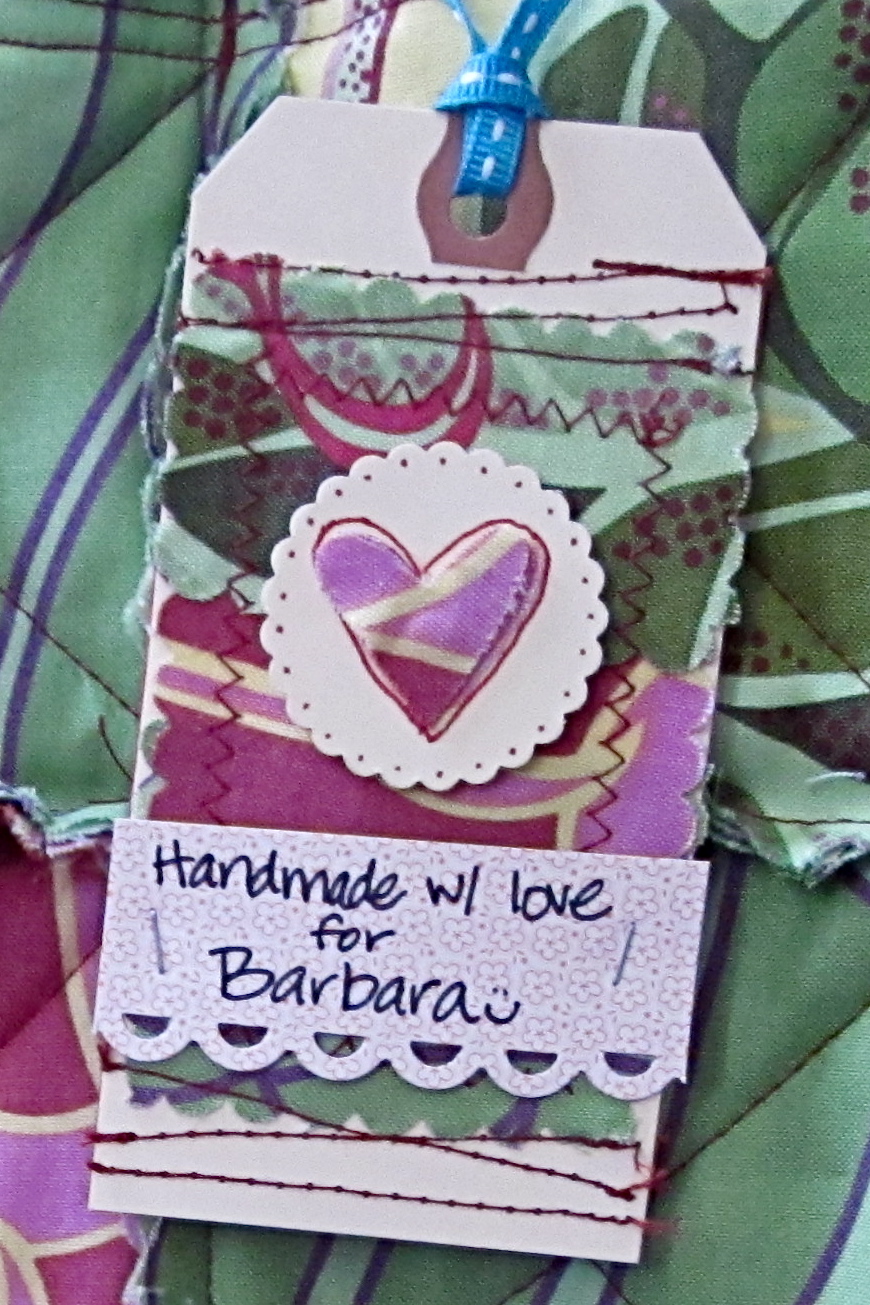 TeaDub Design: Rag Quilt Tote for Barbara