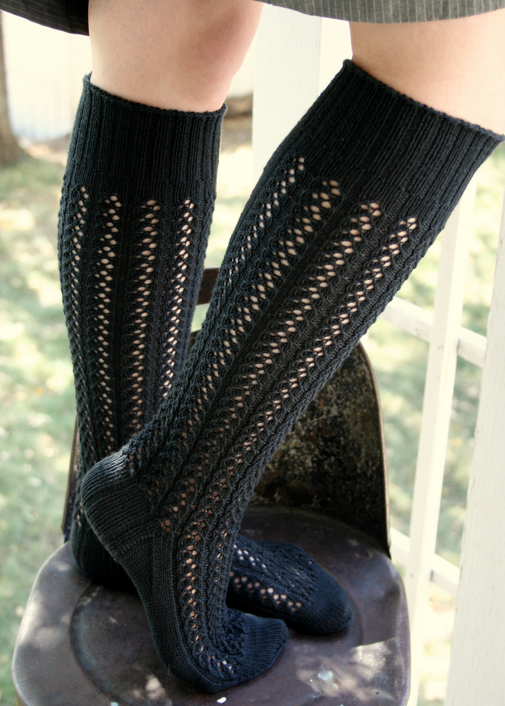 Model of Black Women's Socks-Knitting Gallery