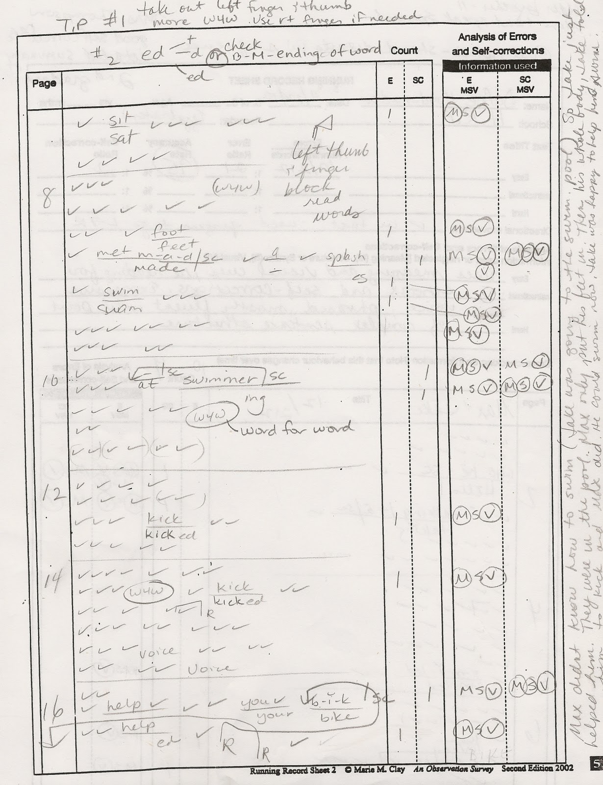 EDRG604 Diverse Learner: Entry # 7 Running Records and Miscue Analysis
