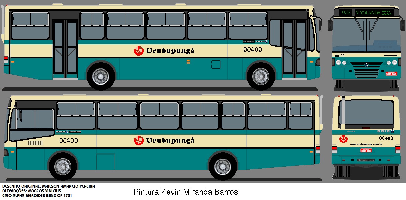 Desenhos do Consórcio Anhangüera: Caio Alpha MBB OF1721