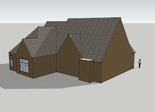 CORA Home design exercise: Sketchup massing model- in progress