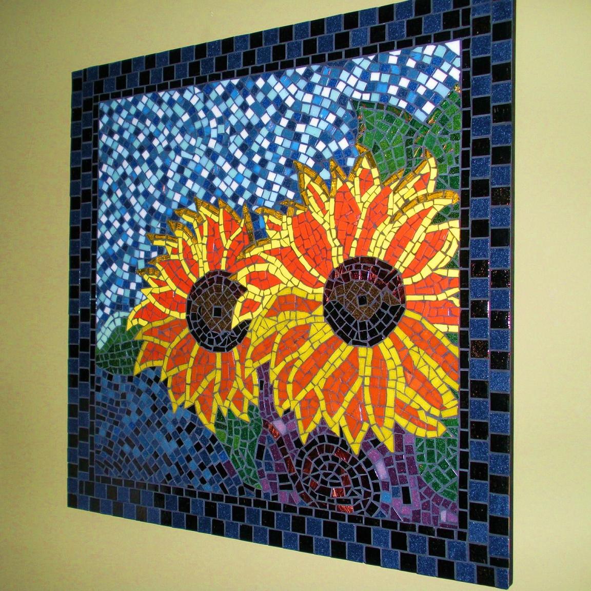 The Hick's Fix: Finished Sunflower Mosaic