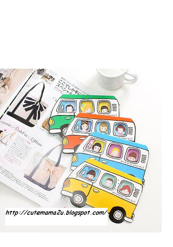 CuteMama: Sticky Note Pad - School Bus