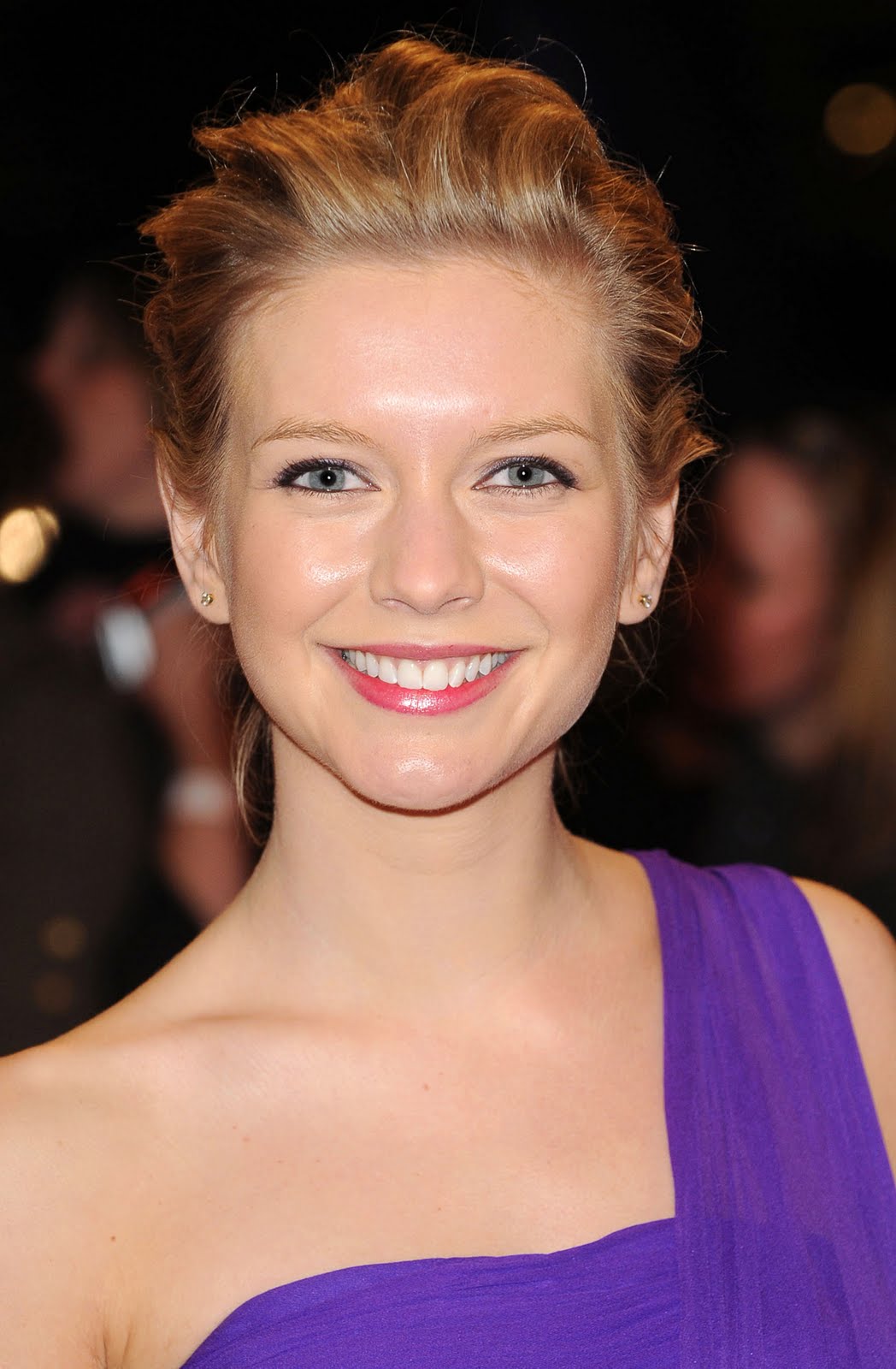 Rachel Riley In A Purple Dress