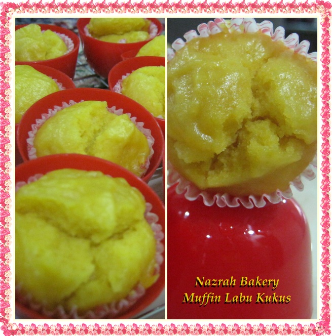 NAZRAH BAKERY: MUFFIN LABU KUKUS