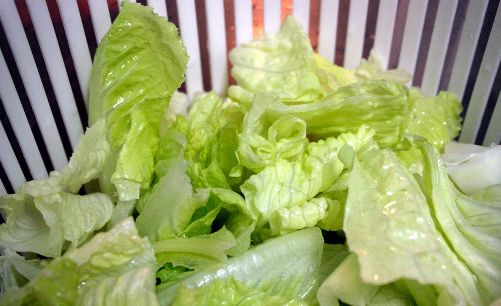 No solo pasta y pizza...: Crema de guisantes y lechuga