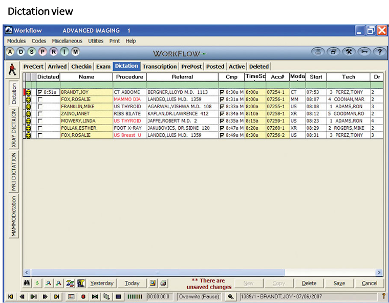 RADIOLOGY INFORMATION SYSTEM: MedicsRIS Workflow