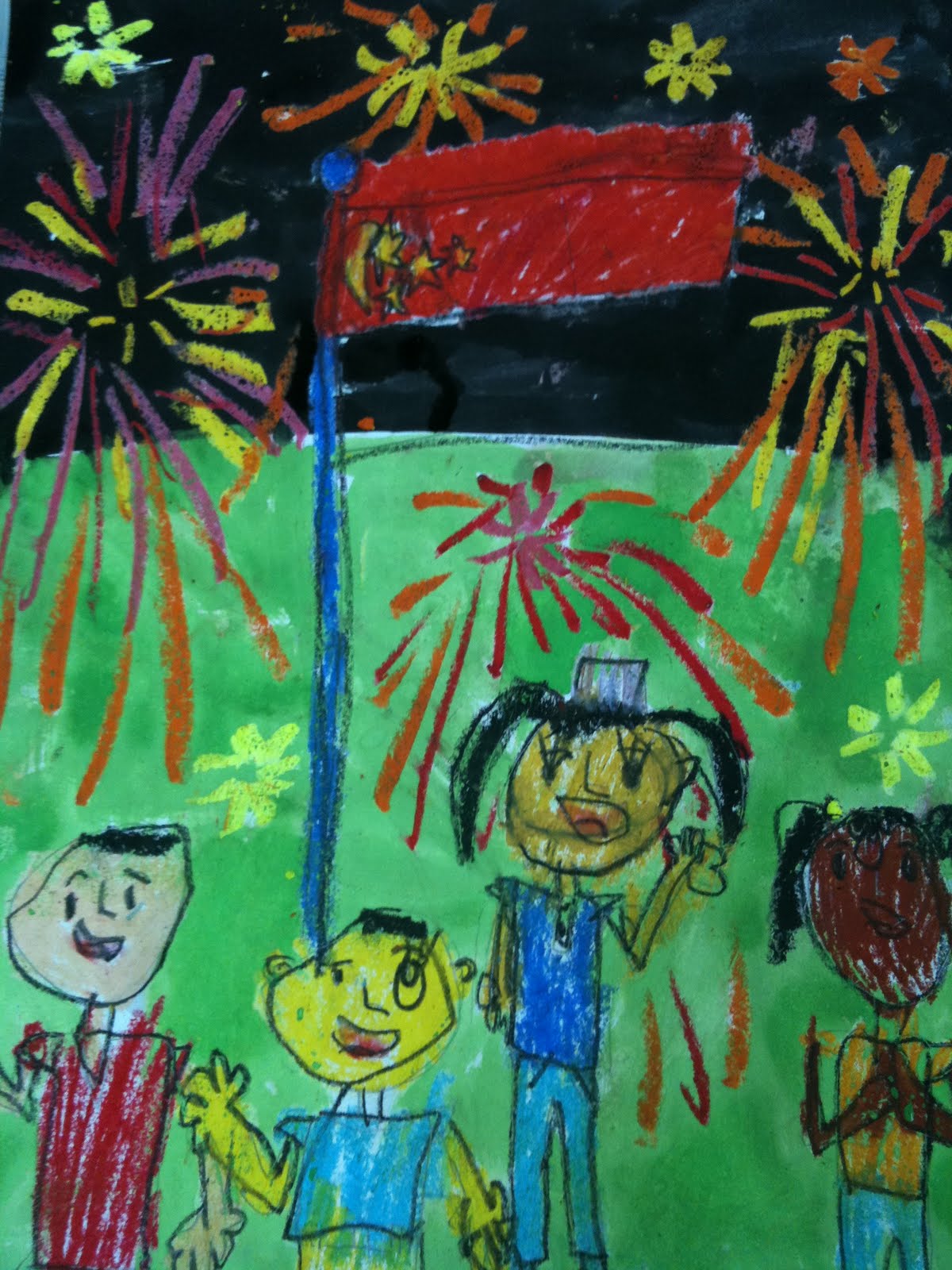 Growing Years - Alicia, Brandon and Caden: National Day Drawing