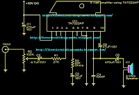 FREE CIRCUIT DIAGRAMS 4U: 6W amplifier using TA7222AP
